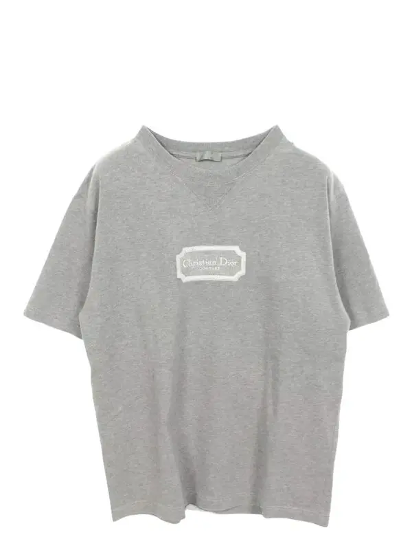 Dior 2010s Logo-embroidered T-shirt - Grey