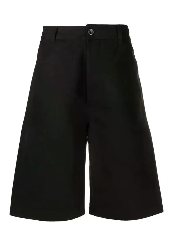 Rick Owens Wide Leg Bermuda Shorts - Black