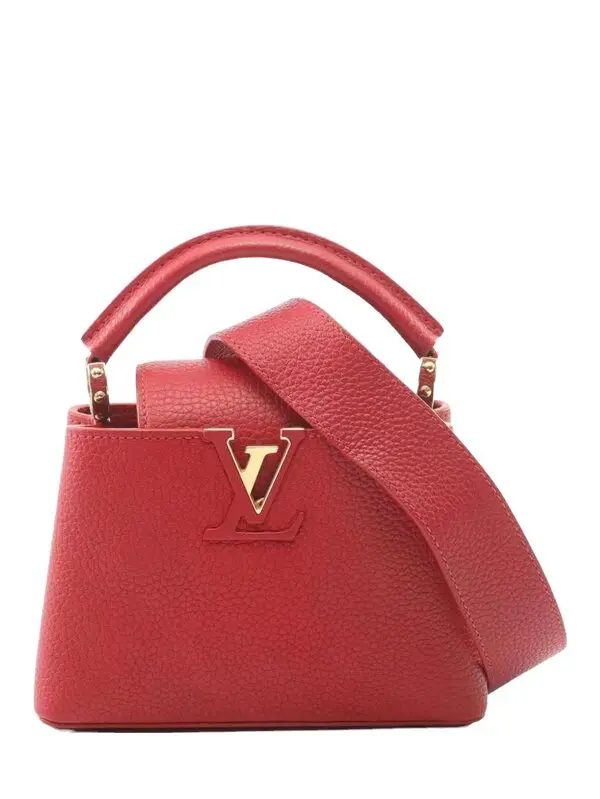 LOUIS VUITTON Capucines Mini Tote Bag - Red