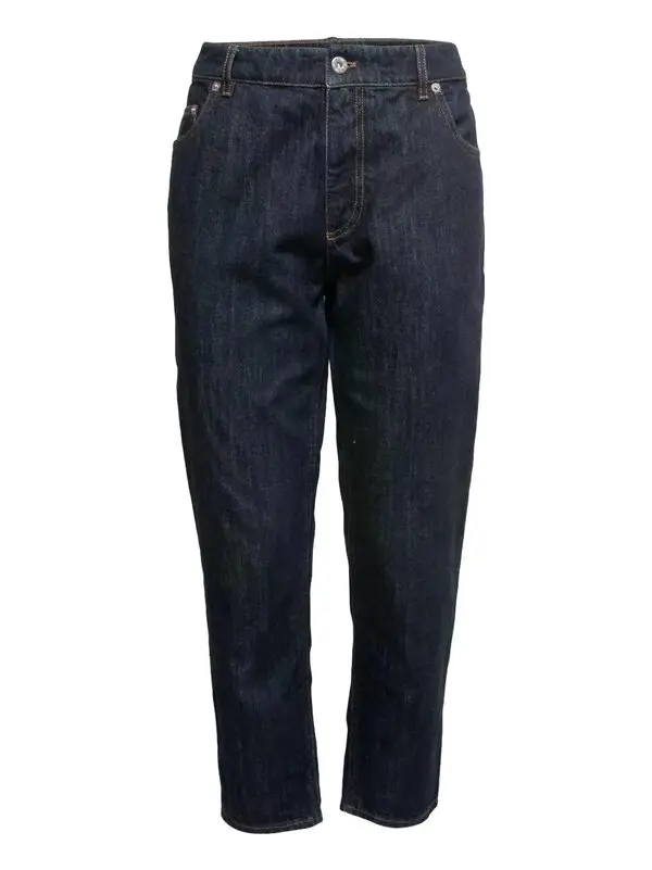 Miu Miu Patch-detail Jeans - Blue