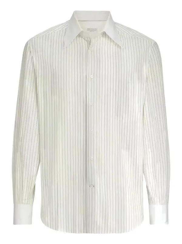 Brunello Cucinelli Striped Shirt - Neutrals
