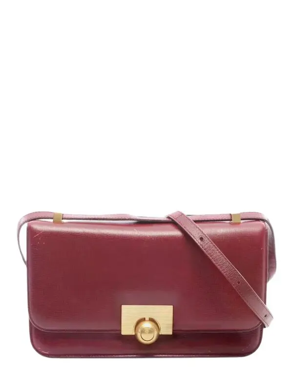 Bottega Veneta 2000s Turn-lock Shoulder Bag - Red