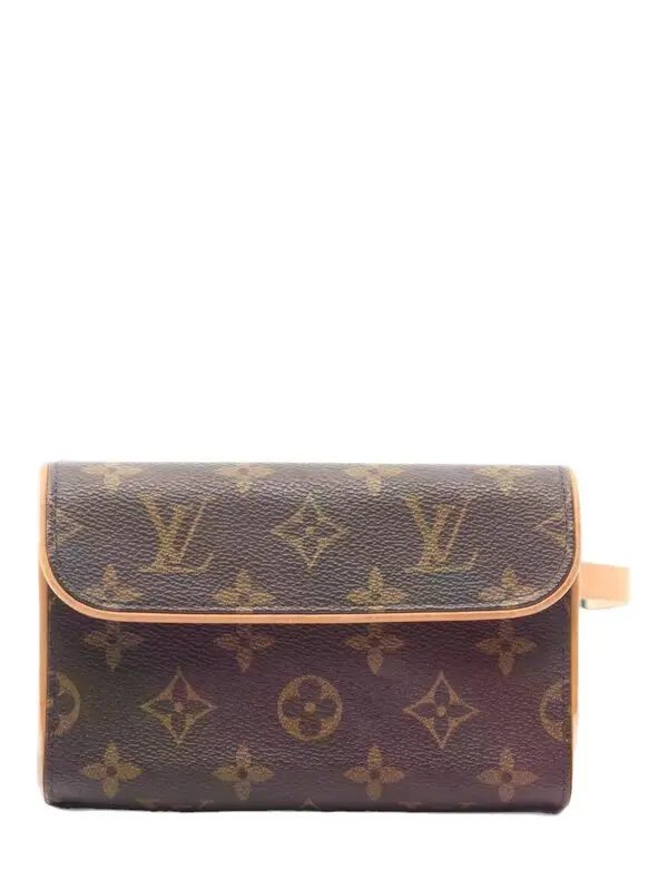 LOUIS VUITTON 2001 Florentine Monogram Mini Bag - Brown