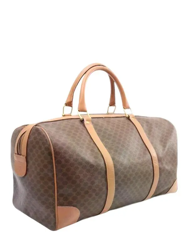 Celine 2000s Macadam Pattern Holdall Bag - Brown