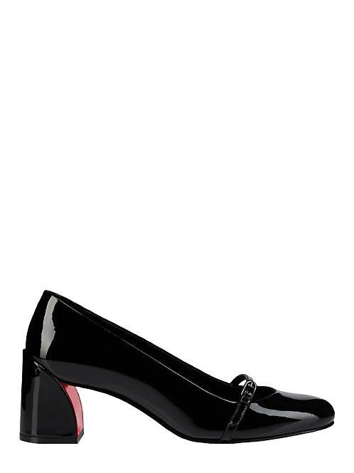 CHRISTIAN LOUBOUTIN Jane Nina 55 Patent Leather Mary Jane Pumps - Black