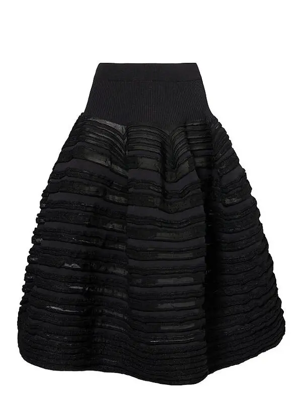 CFCL Pottery Swell Glit Knitted Mini Skirt - Black Black