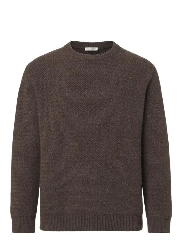 THE ROW Cashmere And Wool Crewneck Sweater - Brown