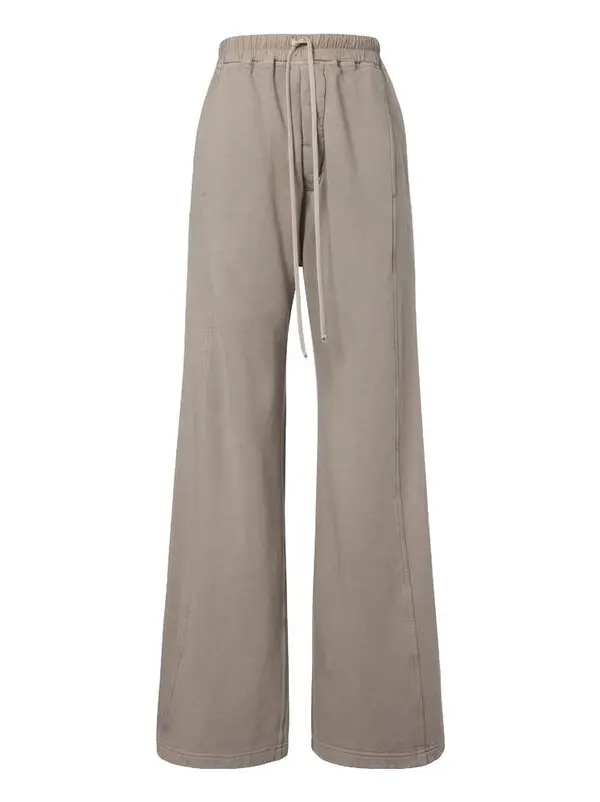 Rick Owens Cotton Wide-leg Sweatpants - Grey