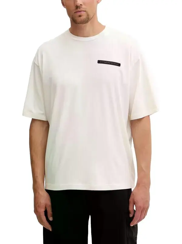EA7 Logo-patch T-shirt - Neutrals