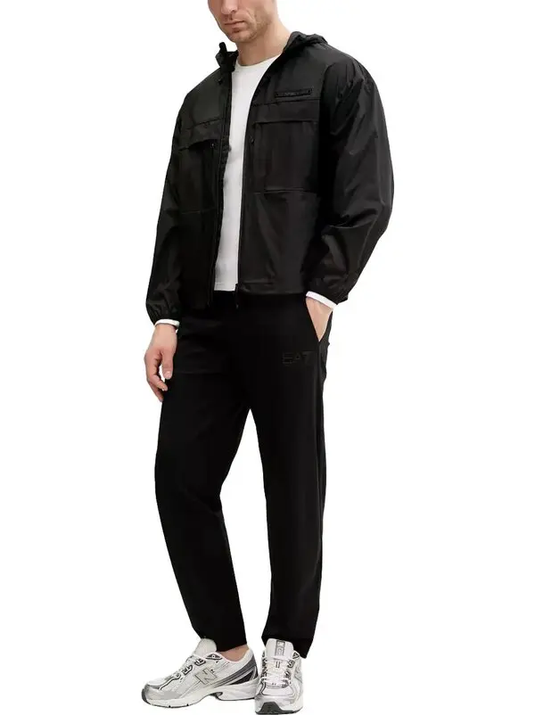 EA7 Logo-print Track Pants - Black