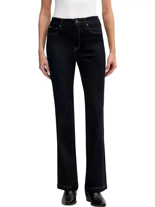 Dkny Flared High-waisted Jeans - Blue