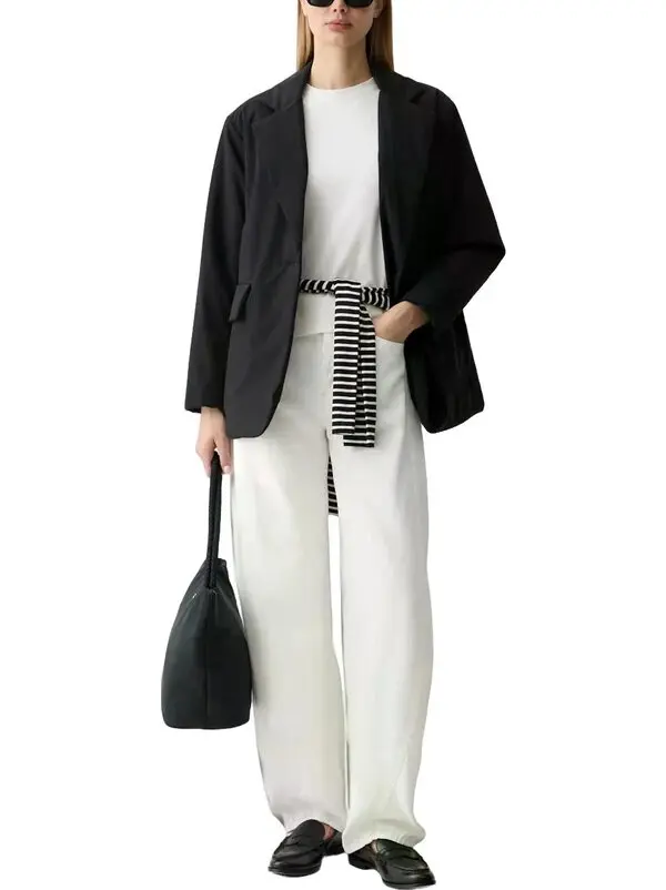 Dkny Single-breasted Notched-lapel Jacket - Black