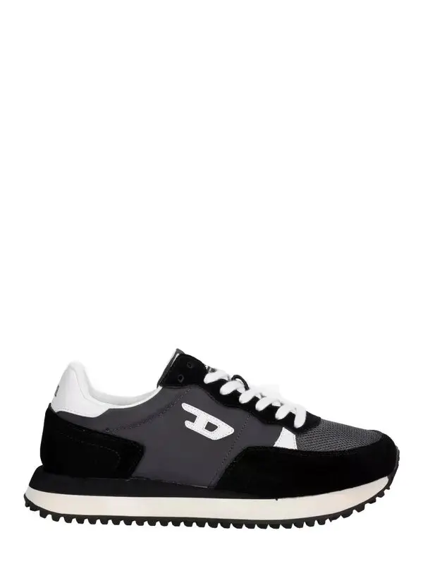 DIESEL® S-d Light Logo Patch Panelled Sneakers - Black