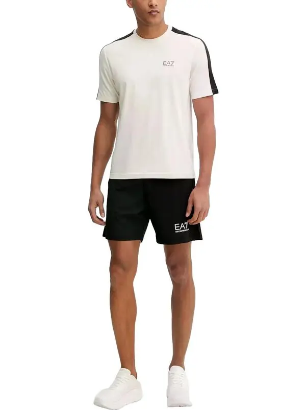 EA7 Dynamic Athlete Logo-print T-shirt - Neutrals