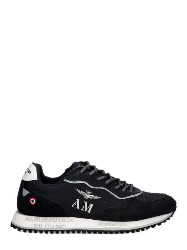 AERONAUTICA MILITARE Panelled Logo Sneakers - Blue