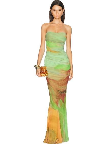 Retrofete Isadore Dress - Pera Brushstroke