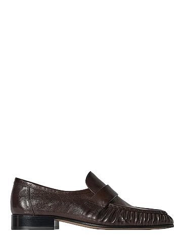 THE ROW Soft Loafer - Deep Brown