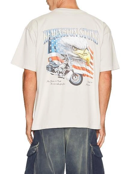REMINGTON STONE Cash Or Gass Tee - Bone