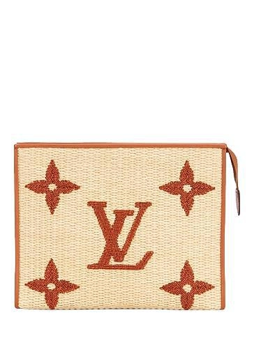 LOUIS VUITTON Monogram Giant Raffia Toiletry Pouch 26 - Neutral