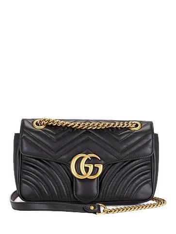 Gucci Gg Marmont Shoulder Bag - Black