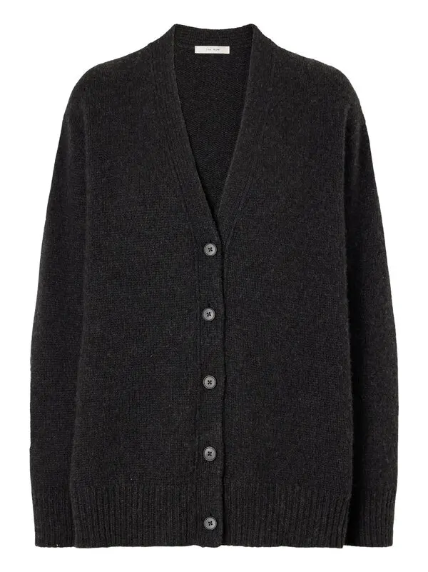 THE ROW Pranavi Cashmere Cardigan - Gray