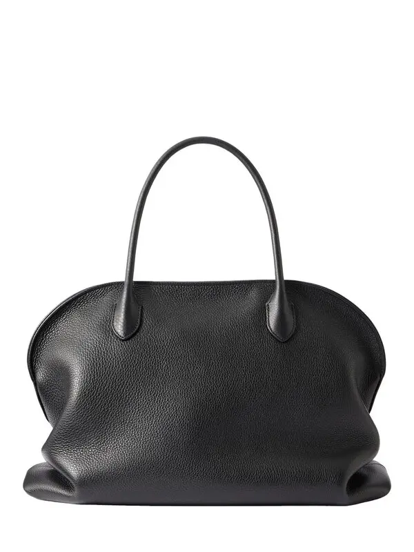 THE ROW Agnes 15 Textured-leather Shoulder Bag - Black
