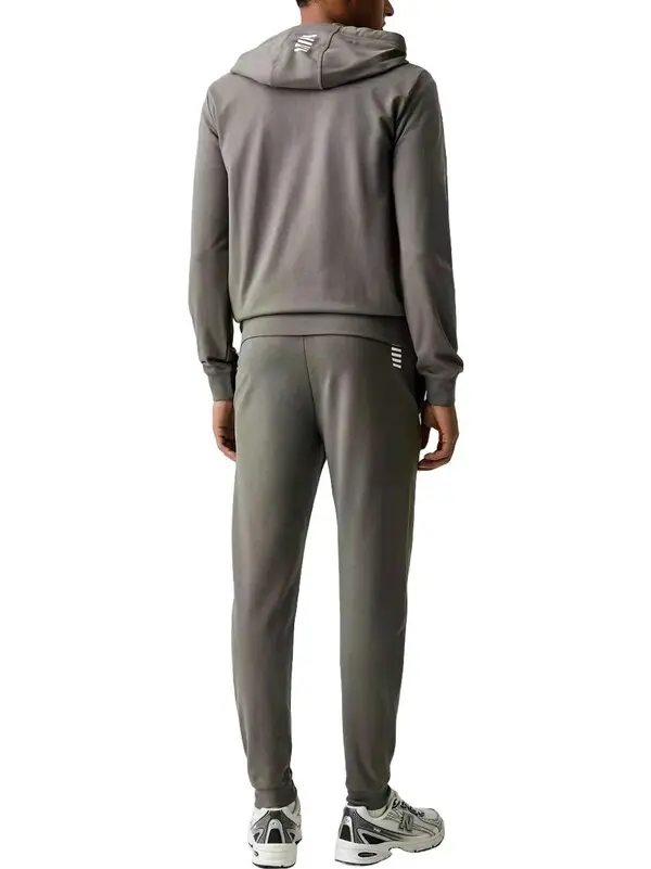 EA7 Logo-print Tracksuit - Grey