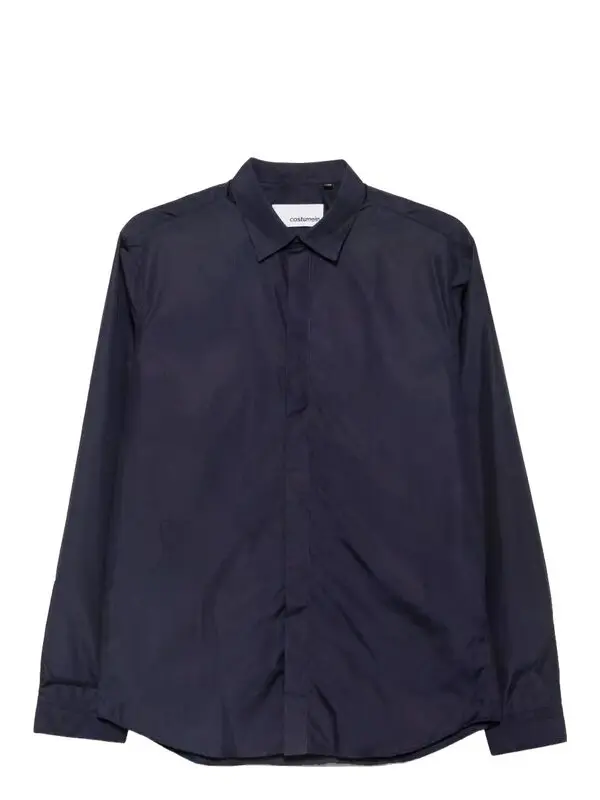 COSTUMEIN Concealed-front Shirt - Blue