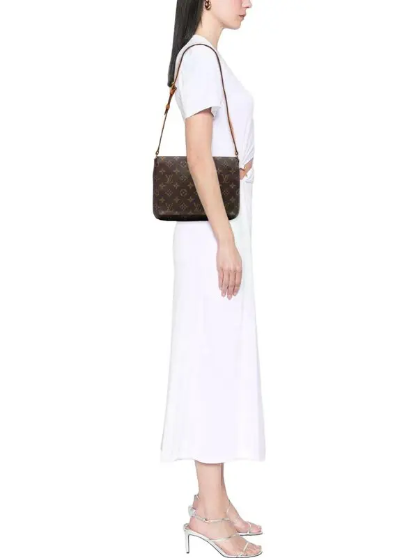 LOUIS VUITTON 1999 Monogram Musette Tango Short Strap Shoulder Bag - Brown