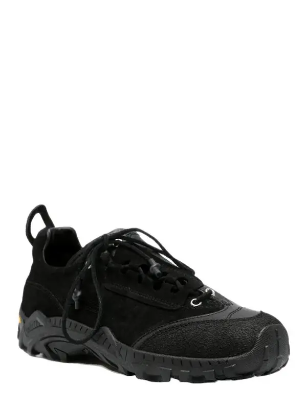 Our Legacy Gabe Leather Panelled Sneakers - Black