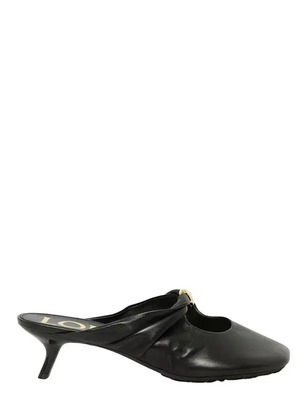 Loewe Pebble Soft Mules - Black