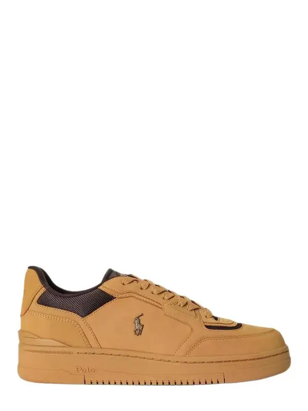 Polo Ralph Lauren Open Masters Paneled Nubuck Trainers - Brown