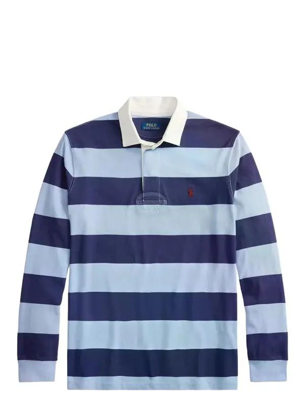 Polo Ralph Lauren Rugby Striped Polo Shirt - Blue