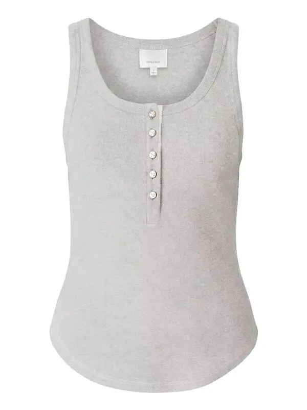 Cinq À Sept Ripley Ribbed Tank Top - Grey