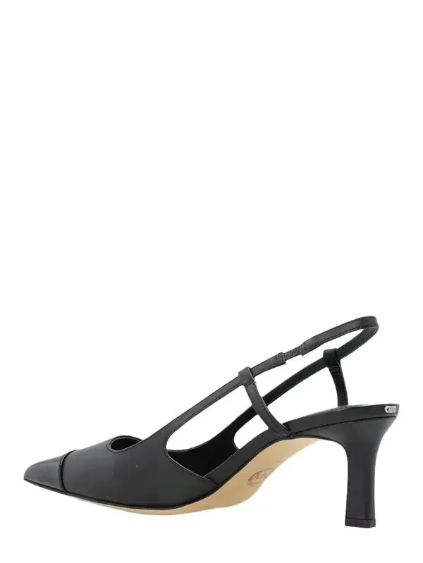 Michael Kors Alora Leather Slingback Pumps - Black
