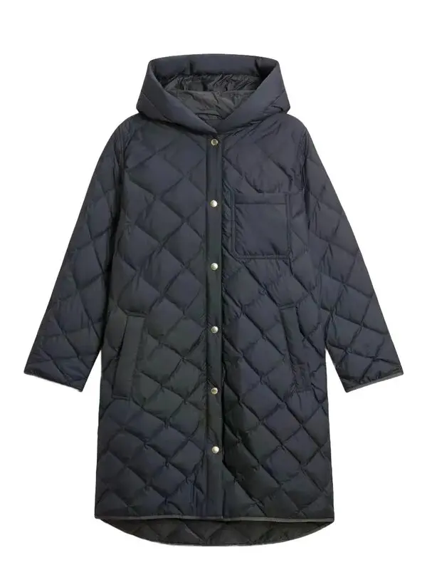 Woolrich Quilted Hooded Parka - Grey