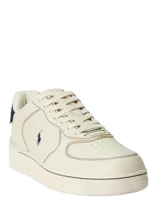 Polo Ralph Lauren Leather Sneakers - Neutrals