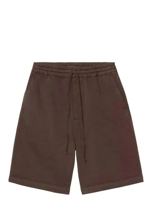 Carhartt Work In Progress Floyde Relaxed Fit Stretch-cotton Twill Shorts - Brown