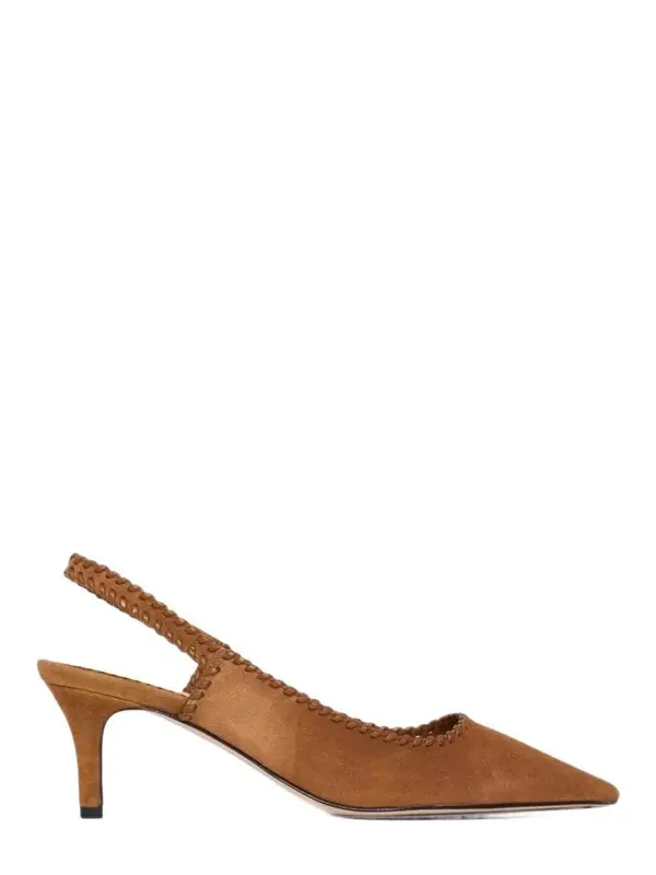 Cinq À Sept Sylvie Braided-trim Slingback Pumps - Brown