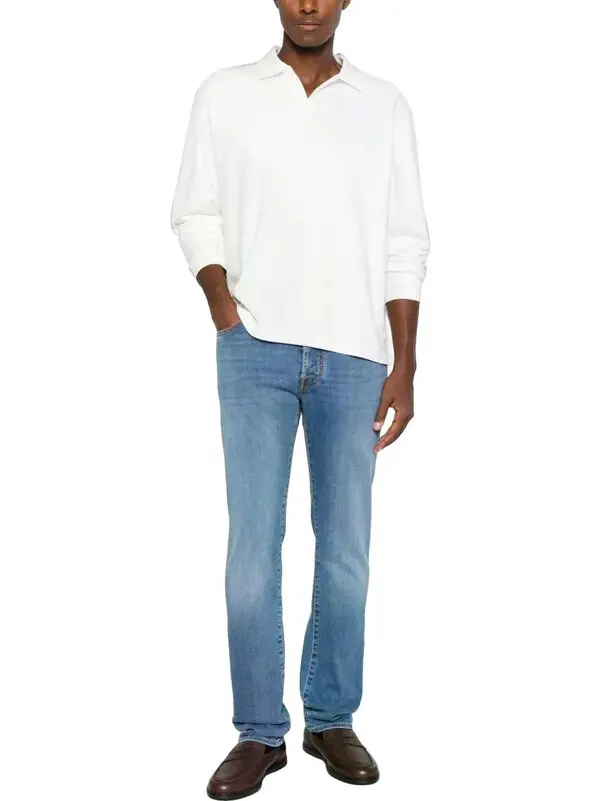 Jacob Cohen Bard Contrast-stitching Slim-fit Jeans - Blue