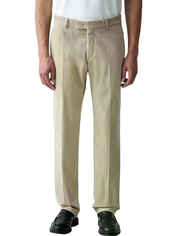 Karl Lagerfeld Corduroy Pressed-crease Trousers - Neutrals