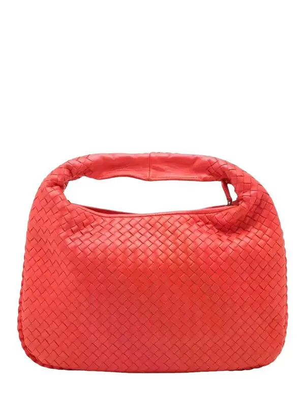 Bottega Veneta Small Nappa Intrecciato Hobo Bag - Red