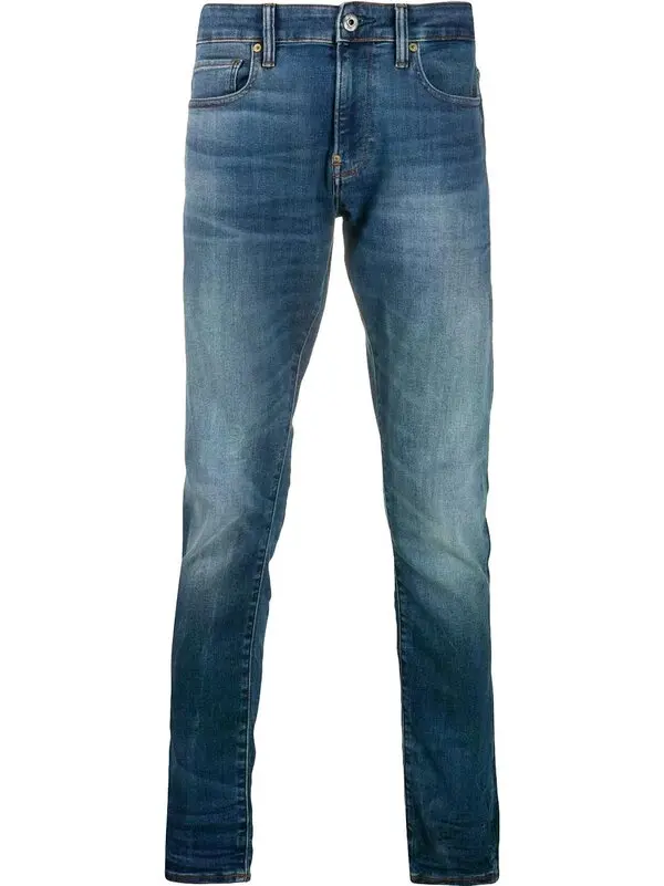 G-star Raw Revend Low Rise Skinny Jeans - Blue