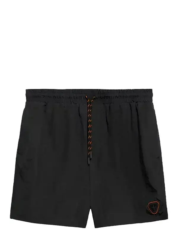 GERTRUDE Drawstring Logo-patch Shorts - Black