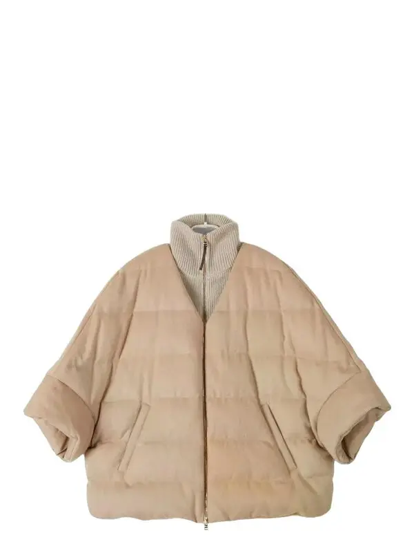 Herno Quilted High-neck Jacket - Neutrals