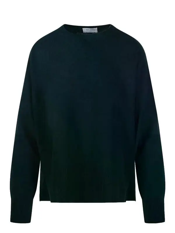 BEYOU Ribbed-knit Crew-neck Sweater - Green
