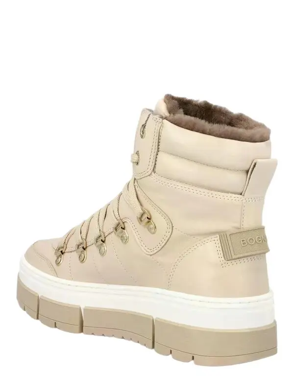 Bogner Lace-up Leather Boots - Neutrals