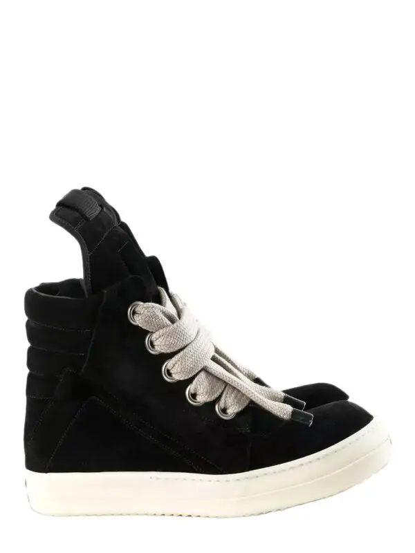 Rick Owens Jumbolace Geobasket High-top Sneakers - Black