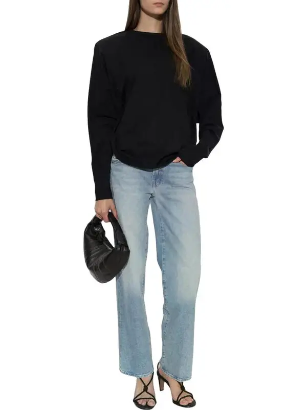 MOTHER Heart-patch Straight-leg Jeans - Blue