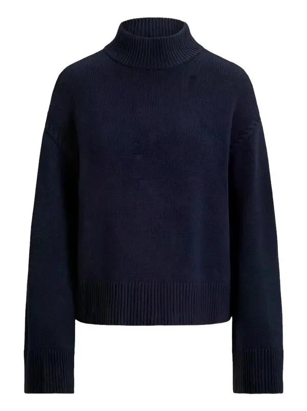 Ralph Lauren Mock Neck Sweater - Blue